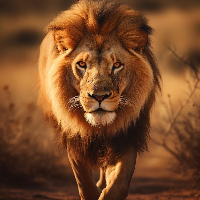 Daily Observation: A Lion - T.E. Bryan - Medium