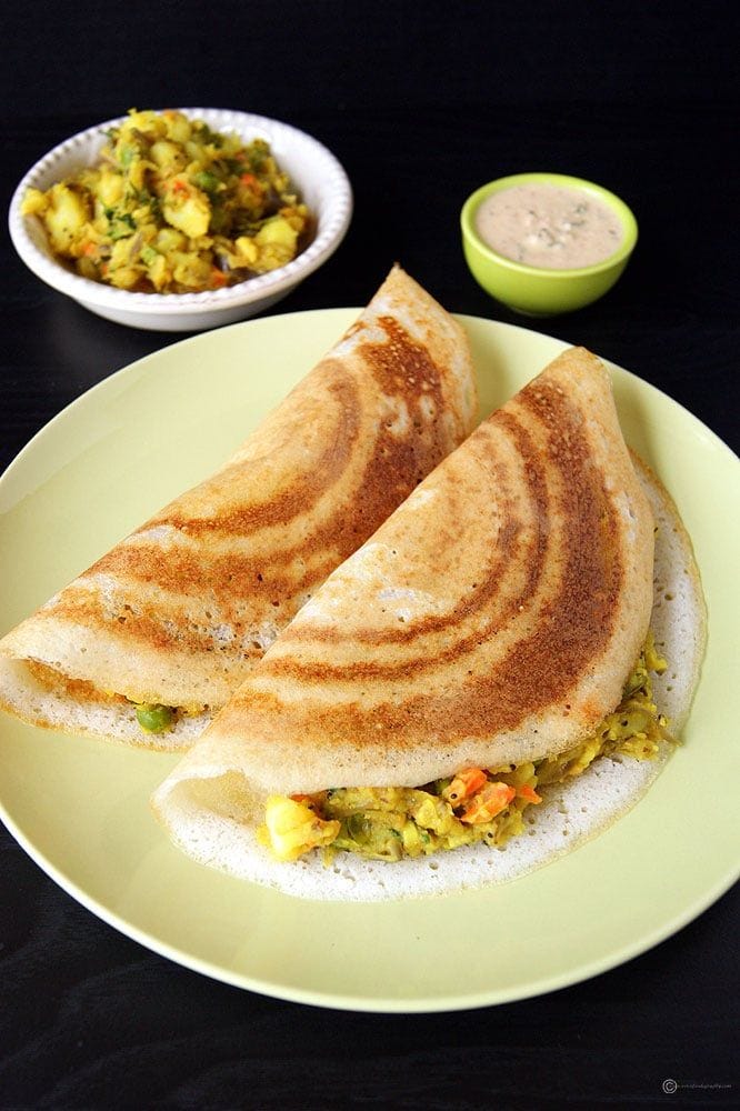 Unique Ways to make Masala Dosa. Normal Masala Dosa Ingredients and ...