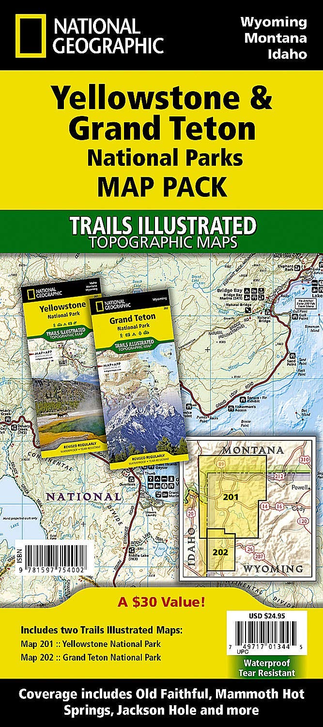 READ/DOWNLOAD Yellowstone and Grand Teton National Parks [Map Pack ...