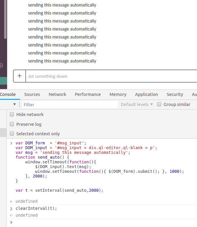 Sending a message automatically by JS | by Douglas Rosa | Medium
