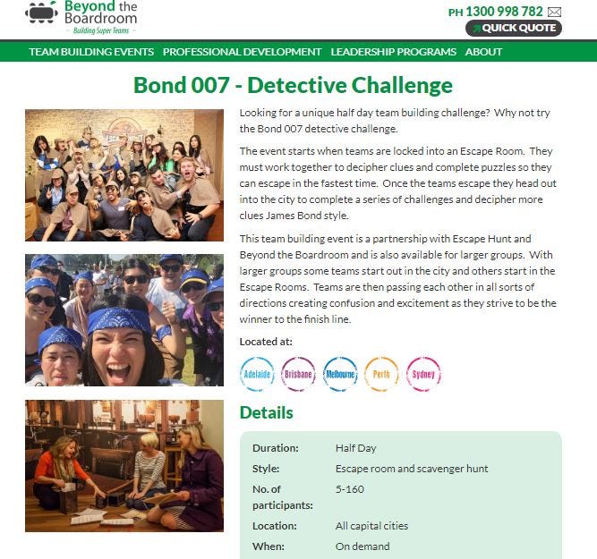 Bond 007 — Detective Challenge. Detective challenge team building… | by ...