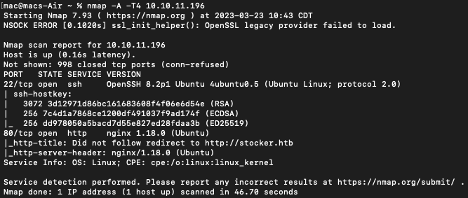 Stocker HTB Walkthrough | Medium