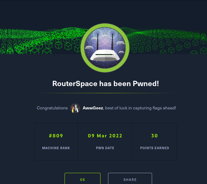 HacktheBox[routerspace]. Initial full TCP Nmap scan of the box… | by Max Rand | Medium