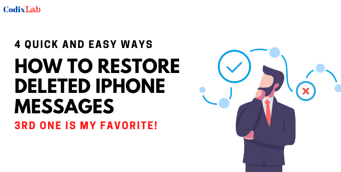How to Restore Deleted iPhone Messages-4 Quick and Easy Ways | by ...
