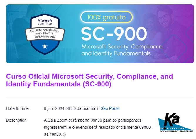 Curso De Microsoft (SC-900) Gratuito Da Ka Solution | by Guia de TI | Medium