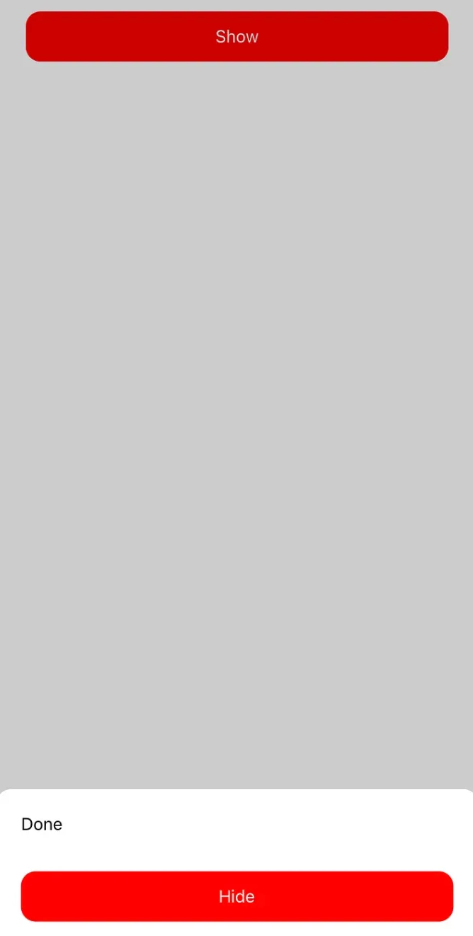 How to make Bottom Sheet Modal in React Native that overlay whole app | by Bilal_yuu | Medium