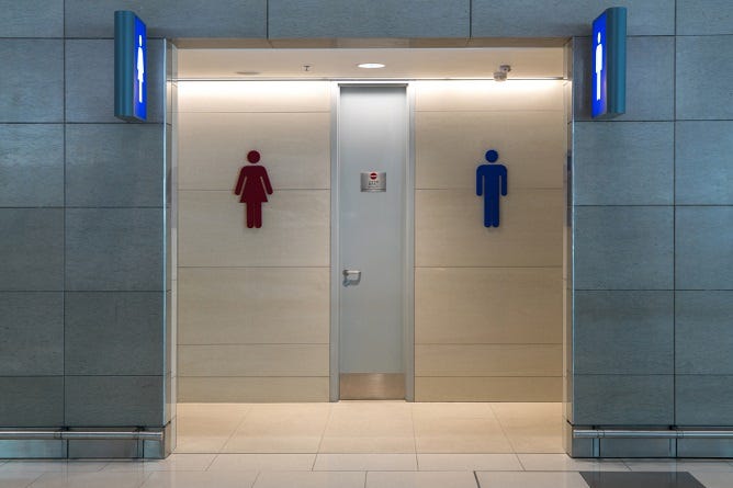 Cost-Effective Restroom Signage for Your Business - Heads Up Lock - Medium