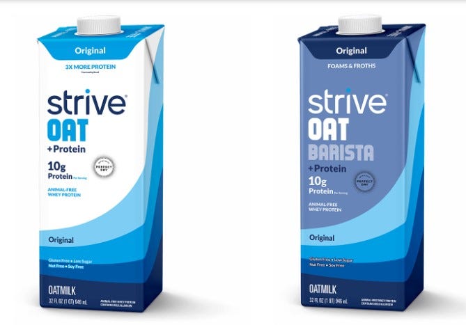Strive Oat Milk, Almond Milk Plus is the Best Tasting Protein Shak ...