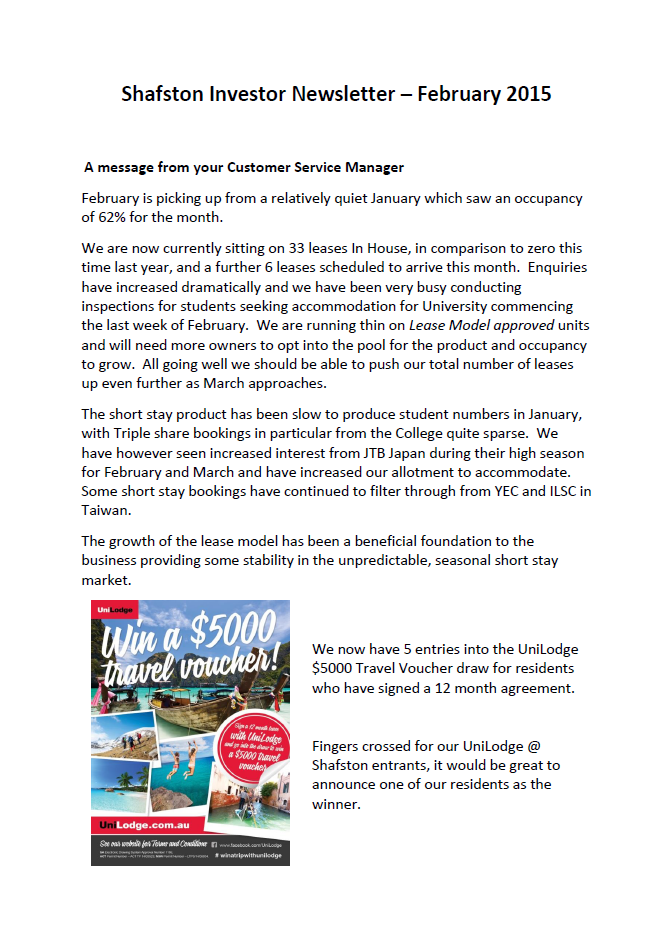 Investor Newsletter February 2015 | by Ben Carey | Medium