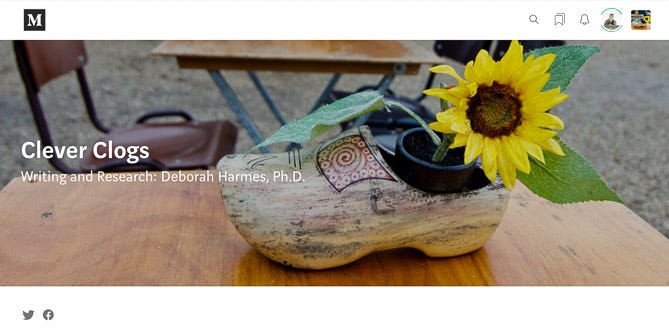 Creating CLEVER CLOGS. Gearing Up A NEW Medium Page | by Deborah Harmes ...