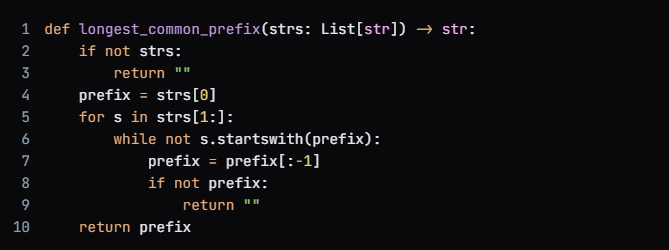 4. Longest Common Prefix. **This is a personal practice for… | by Zona Zhao | Medium