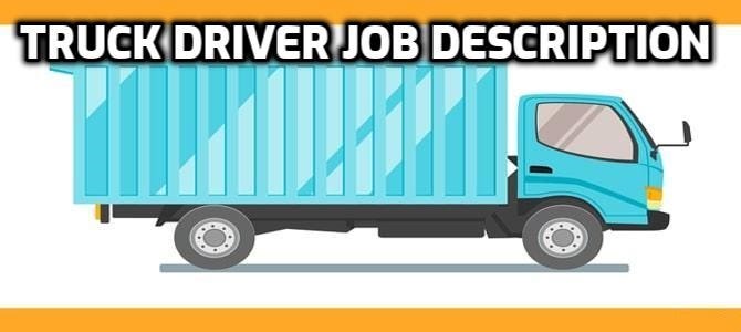 Truck Driver Job Description | Sample & Template | HiringPeoples | by ...