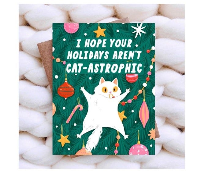 5 Holiday Cards for the Cat Lover in your Life (by Canadian artists!) | by Maggie T | Medium