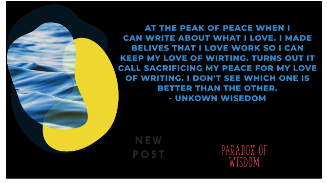 Peace paradox. Paradox of wisdoms - LIS T - Medium