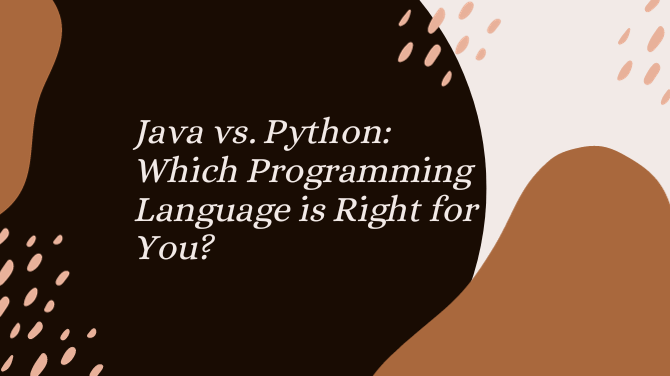 Java vs. Python: Which Programming Language is Right for You? | by ...