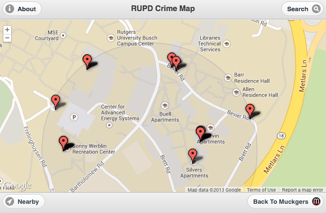 ‘Crime Map II: Crime Harder’: A custom app for the Rutgers-New ...