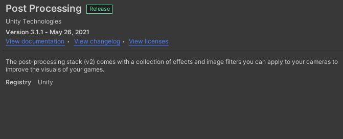 Using Post Processing Stack in your game - Yiu Chu - Medium