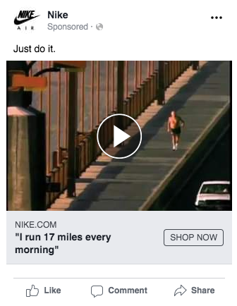 Just Do It Running Ads