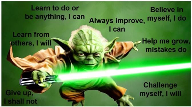 Yoda Education Quotes STAR WARS MASTER YODA QUOTE SMALLER IN NUMBER