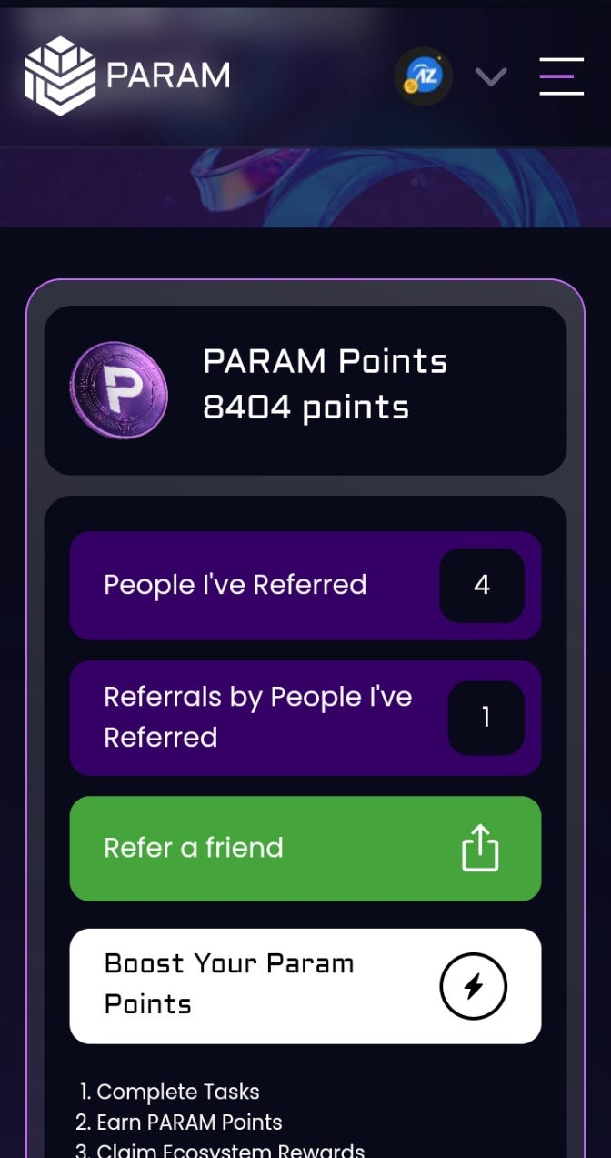 PARAM Airdrop: Earn Rewards Easily with Simple Actions! | by Emmajustin | Mar, 2024 | Medium