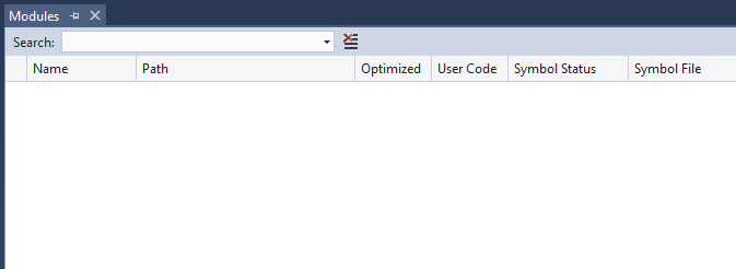 Visual Studio Modules Window is Empty | by Simon | SimonTest