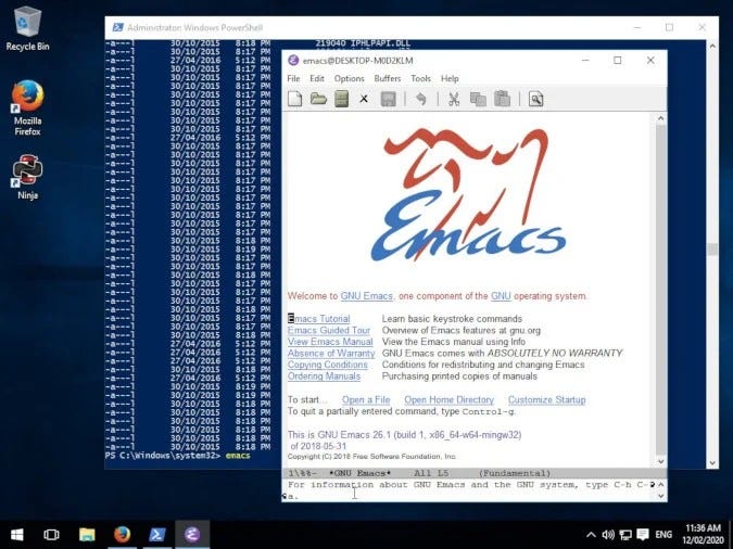 Emacs & Org Mode in Windows. How I use the Emacs in Windows. What… | by ANAND SUNDARAMOORTHY SA ...