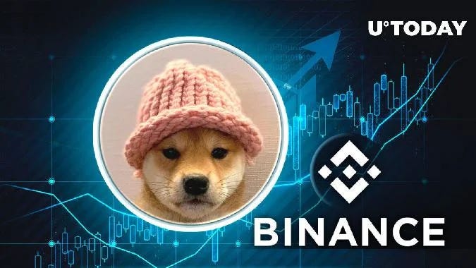 The price of Dogwifhat (WIF) soared 27% after the Solana Meme Coin finally appeared on Binance ...