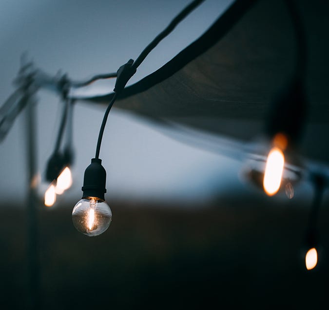 24 FOOT OUTDOOR STRING LIGHTS. 120V 24 foot LED outdoor string lights ...