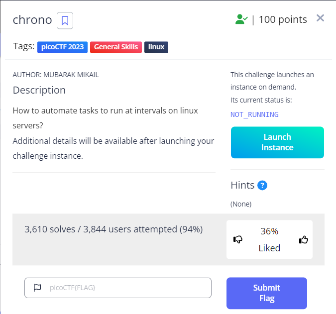 Write UP picoCTF 2023 : chrono | by Zubair Adnan Arsyad | Medium