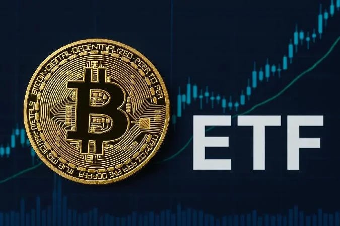 Inflows into bitcoin ETFs reached a record $41.3 billion, 60% more than gold ETFs. | by Compass ...