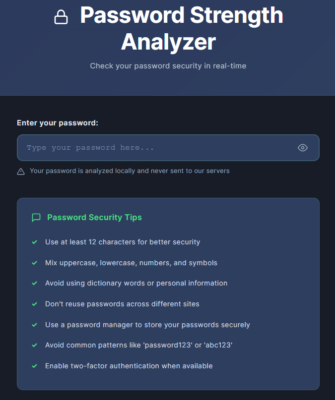 Building a Real-Time Password Strength Analyzer: A Complete Full-Stack ...