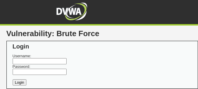 DVWA : Brute Force Vulnerability Solution (Low & Medium Security Level ...