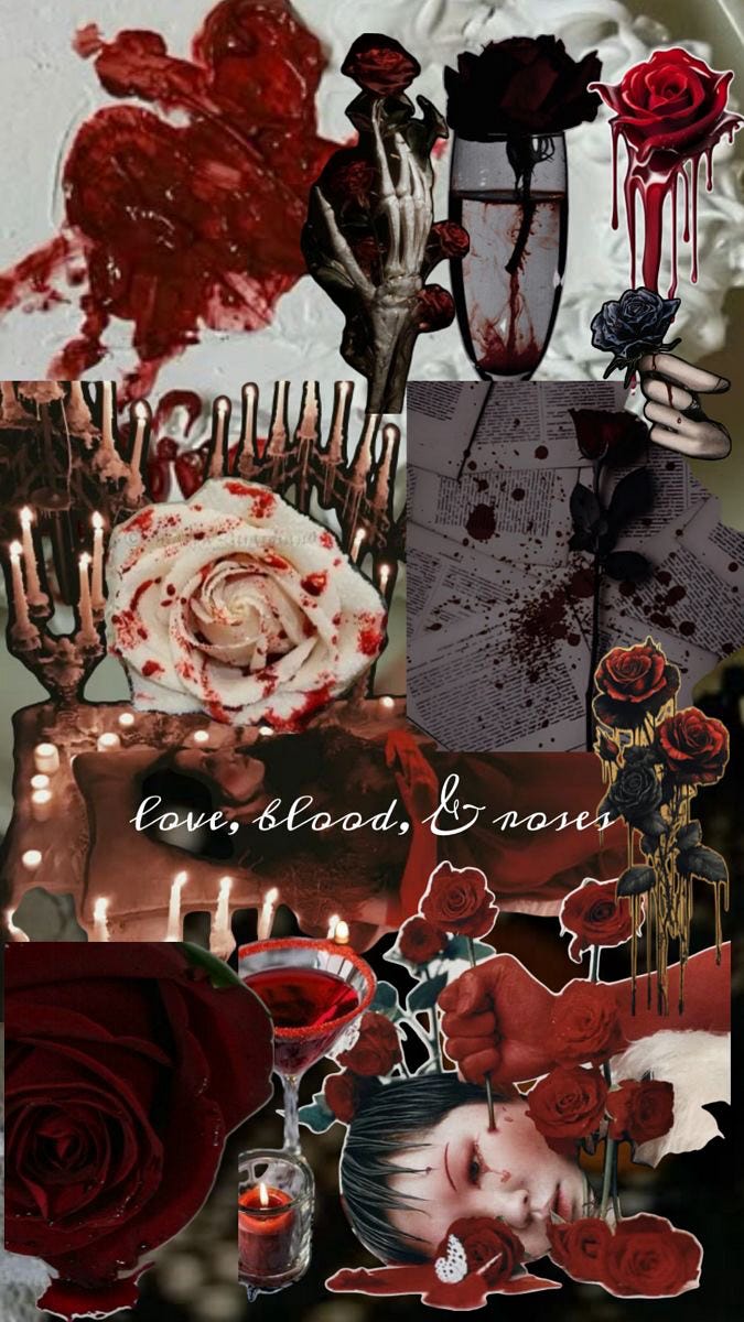 love, blood, & roses. Valentine’s feast 🥀🍷🩸 ️‍🔥 | by Ontlametse | Feb ...