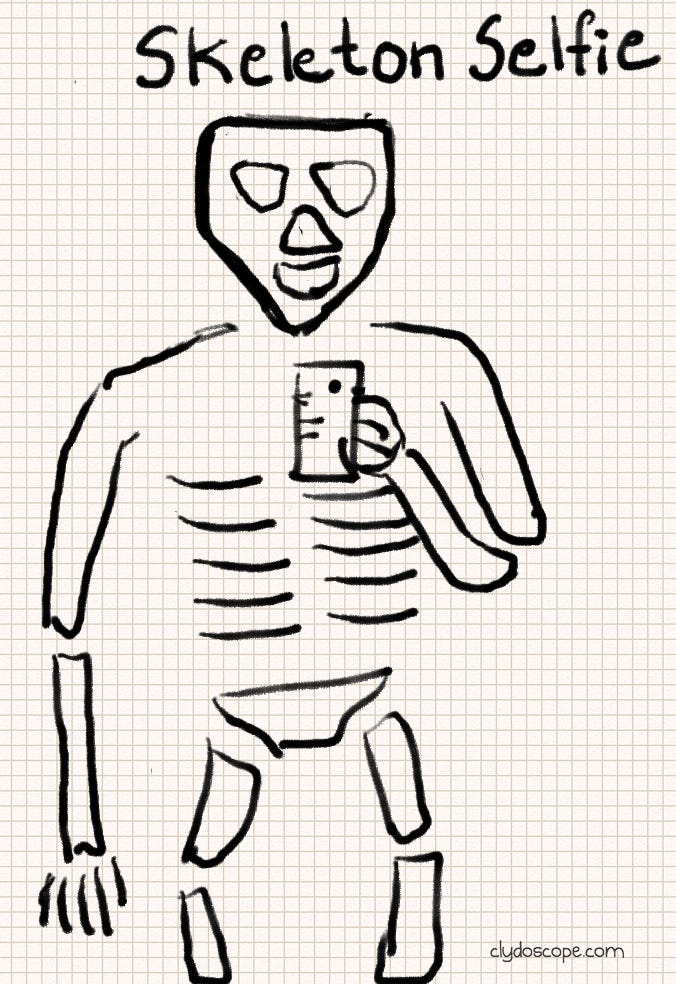 Skelfie | by Clyde Rosario D'Souza | The Clydoscope | Medium