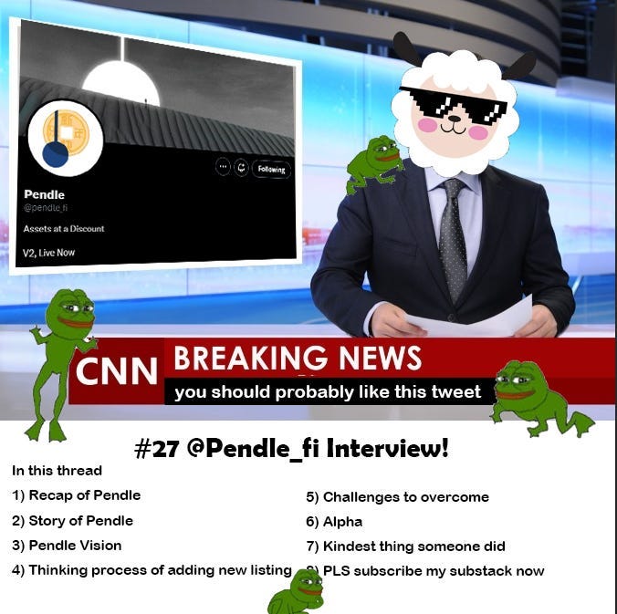 Pendle_fi Interview!. 2nd interview, any special protocol you… | by ...