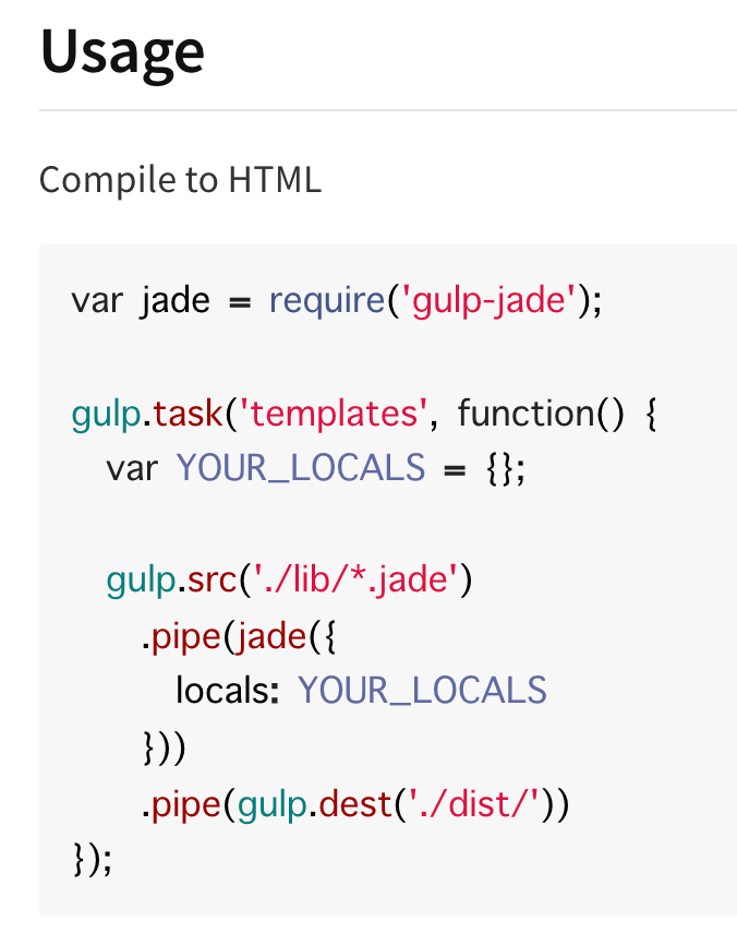 gulp-好用套件. gulp-jade | by Jameskrauser Lee | Medium