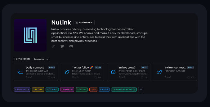 NuLink Crew3 Görevleri - Tharkunas - Medium