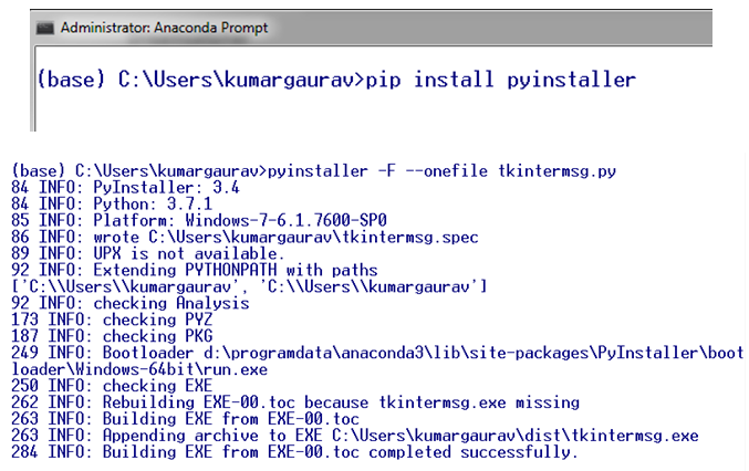Generating Exe From Python Code Py Exe By Gaurav Kumar Medium