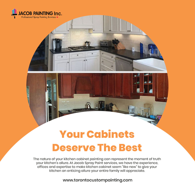 Kitchen Cabinet Repainting - Jacob Painting - Medium
