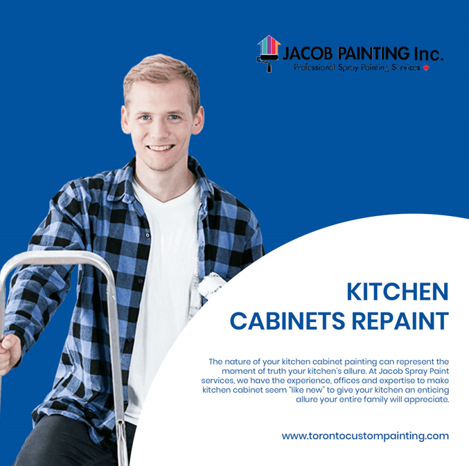 Kitchen Cabinet Repainting - Jacob Painting - Medium