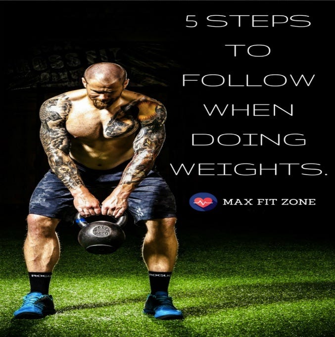 5 ESSENTIAL STEPS TO FOLLOW WITH YOUR WEIGHTS