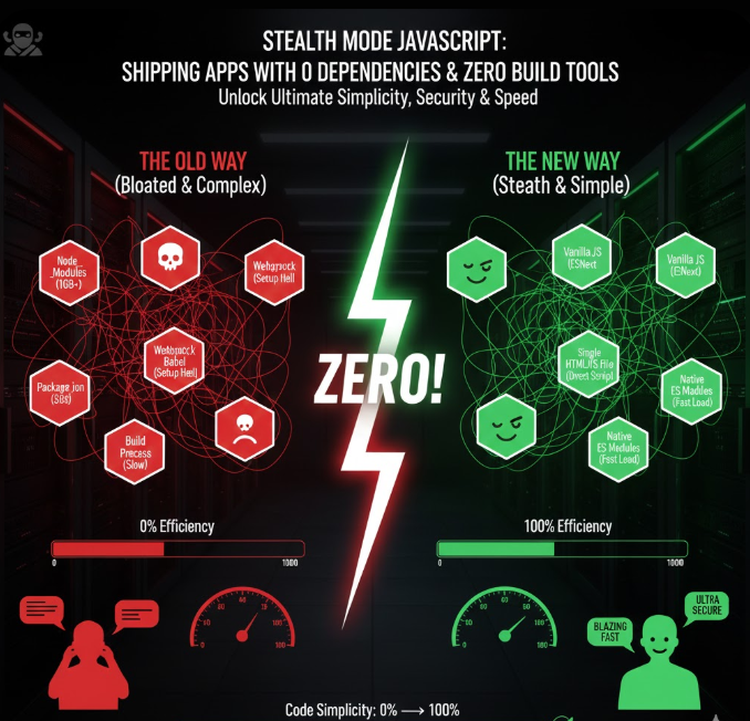 🥷 Stealth Mode JavaScript: Shipping Apps with 0 Dependencies & Zero Build Tools | by Karuna ...