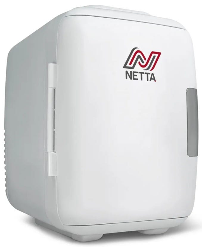 NETTA 5L Mini Fridge - Portable Small Fridge for Drinks, Snacks ...