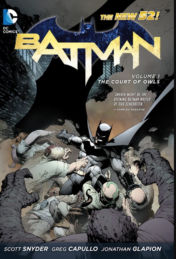 Blog #2 – Court of Owls Vol. 1. This comic was one of the first comics ...