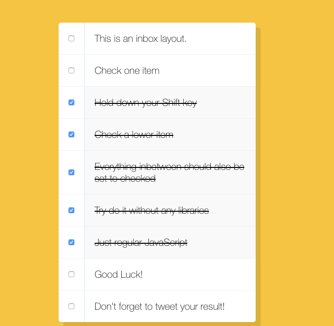 Hold Shift to Check Multiple Checkboxes | by Woohyun Jang | Medium