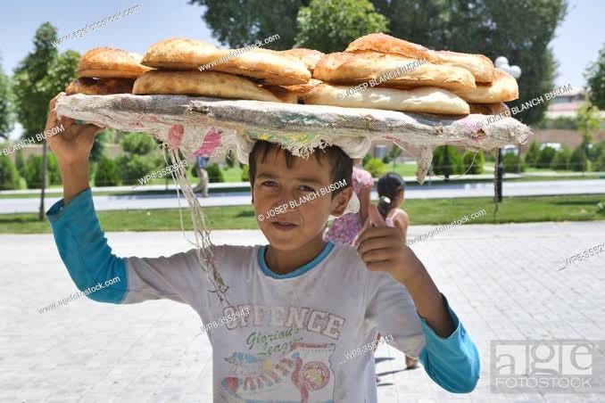 I was going to duty i saw a little kid who was selling cakes on the ...