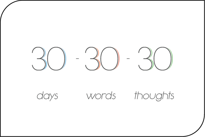 30 thoughts in 30 words & 30 days | by Arumani Muthu | Medium