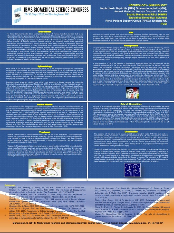 Institute of Biomedical Congress (IBMS) Congress (2015) | by Shahid N ...