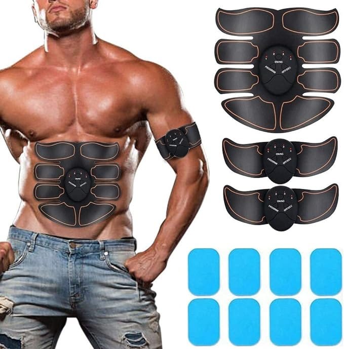 Muscle Toner ABS Training Workout Belt Body Abdominal Toning Gear Waist ...