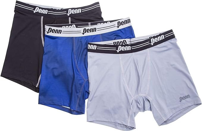Penn Mens Performance Boxer Briefs — 3 Pack - Penn Appraisals - Medium